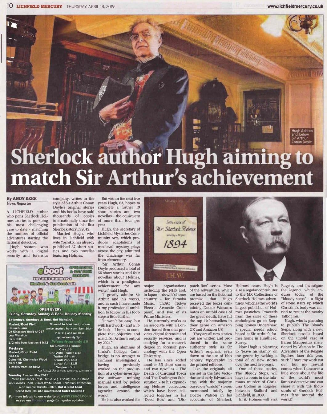 Free Yourself from a Writing Rut - Guest Book Blog by Hugh Ashton